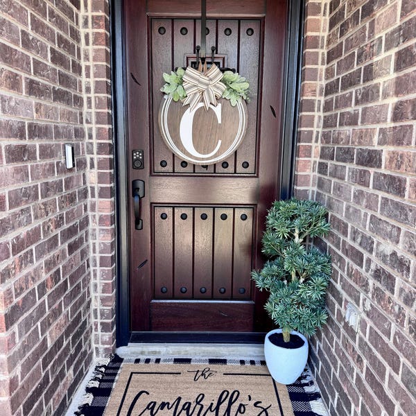 Double Door Front Door Decor | Welcome to Our Home | Double Door Signs ...