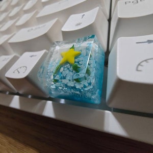Dragon Spacebar Resin artisan Keycaps, Galaxy Keycaps, Custom Keyboard ...