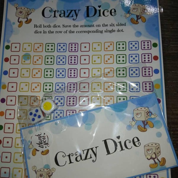 Crazy Dice Savings Challenge | 8 1/2 X 11 | Laminated - Etsy