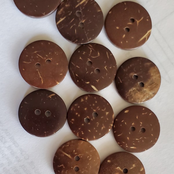 Seashell Buttons, Mother of Pearl, 10 Count, 3/4 Inch, Natural Shell ...