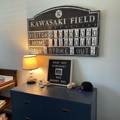 Custom GOLF Rustic Vintage Sports Scoreboard - Etsy