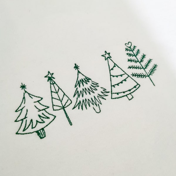 Christmas Trees Embroidery Designs, Christmas Embroidery Design ...