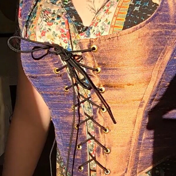 Silk Renaissance Ladies Bodice adina Bust 44-47 Inches Waist 36.5-39.5 ...