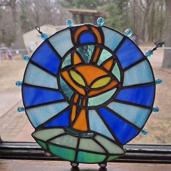 Atomic Cat Stained Glass Patterns: MCM Style (4 Patterns) (PDF) - Etsy