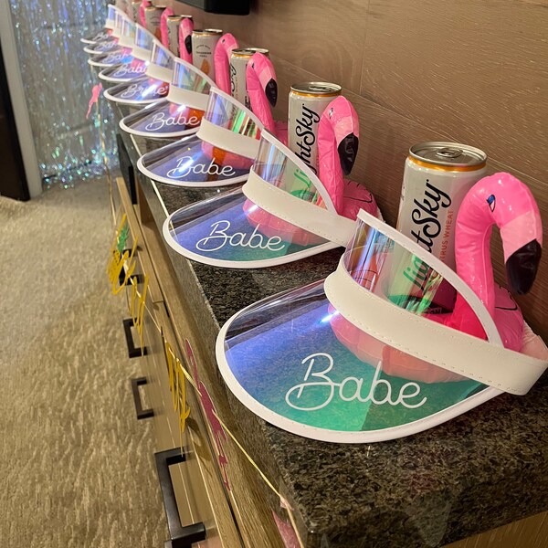 Personalized Bride Visor Bachelorette Visors Bachelorette Party Sun ...