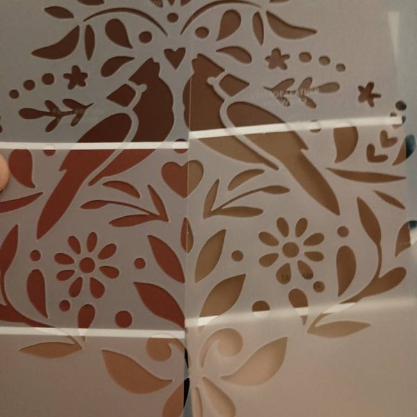 Herringbone Stencil, Geometric Wall Stencil, DIY Stencil, Brush ...