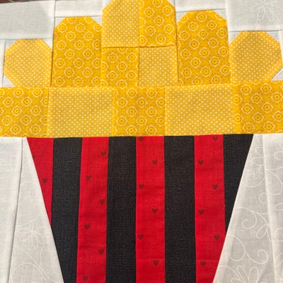 Popcorn Movie Circus PDF Quilt Block Pattern Includes Instructions for ...