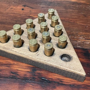 GOLF TEE Game / Triangle Peg Game/ Man Cave/ Bar Game/ Cracker Barrel ...