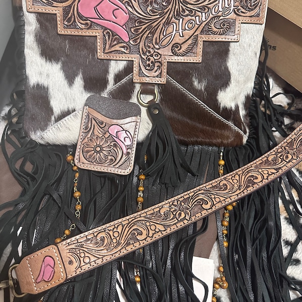 The Howdy Purse a Haute Southern Hyde by Beth Marie Exclusive Cowhide ...