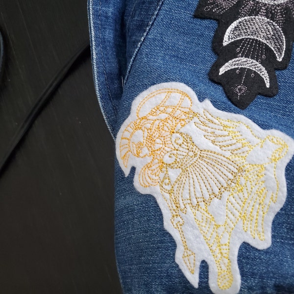 Athena Greek Goddess Iron on Embroidery Patch Mtcoffinz - - Choose Size ...