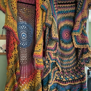 Boho Vest Pattern Crochet Bohemian Vest / Circle Vest / Bohemian Vest ...
