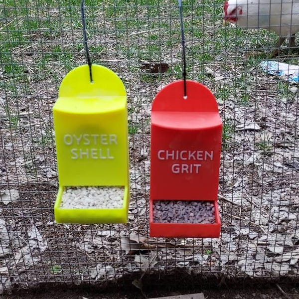 Chicken Oyster Shell/grit Feeder – 3D Printed, Mess-free Design for ...