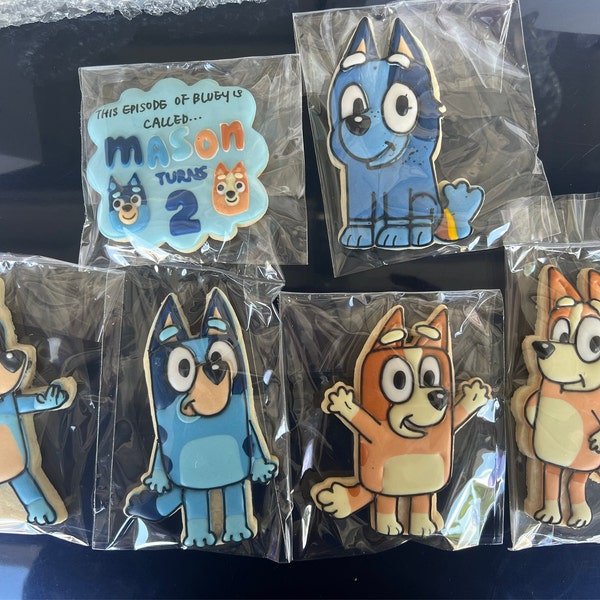 Bluey Inspired Sugar Cookies - Etsy