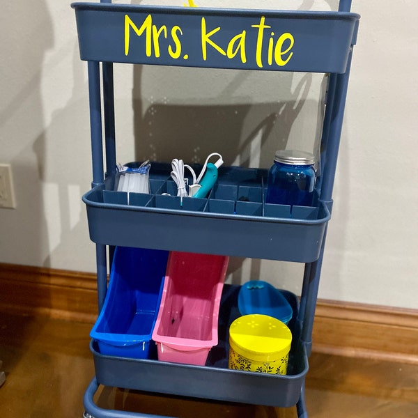 3 Tier Cart Labels , SOLD INDIVIDUALLY, Organization Cart Label ...