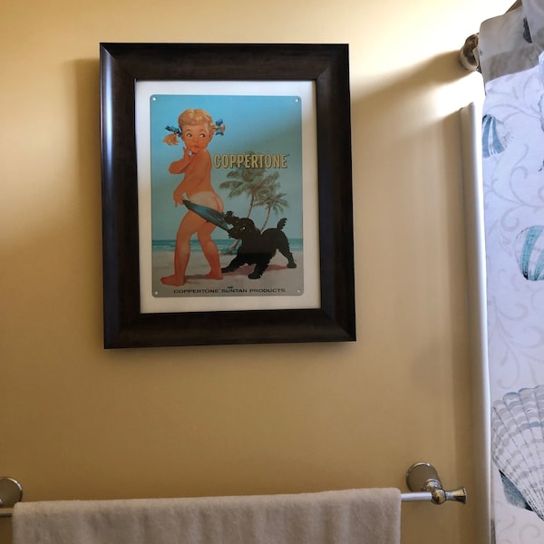 Vintage Coppertone Metal Sign Advertisement Beach Decor Wall Hanging - Etsy