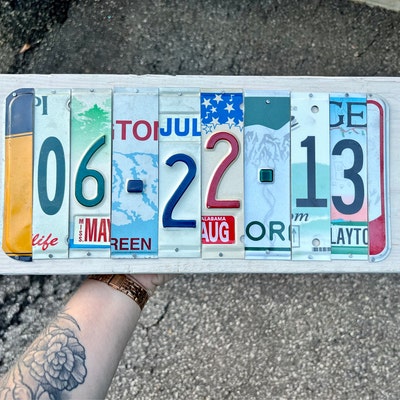 Starter Pack of 10 License Plates From 10 Different States in - Etsy