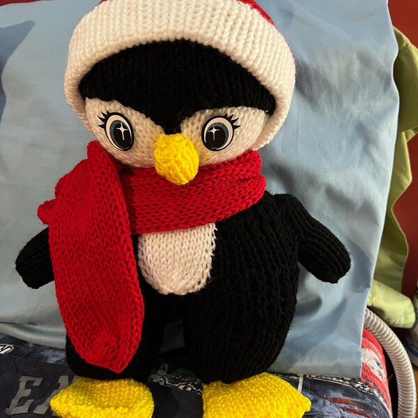 Christmas Penguin Standing Penguin Knitting Machine Pattern PDF ONLY ...