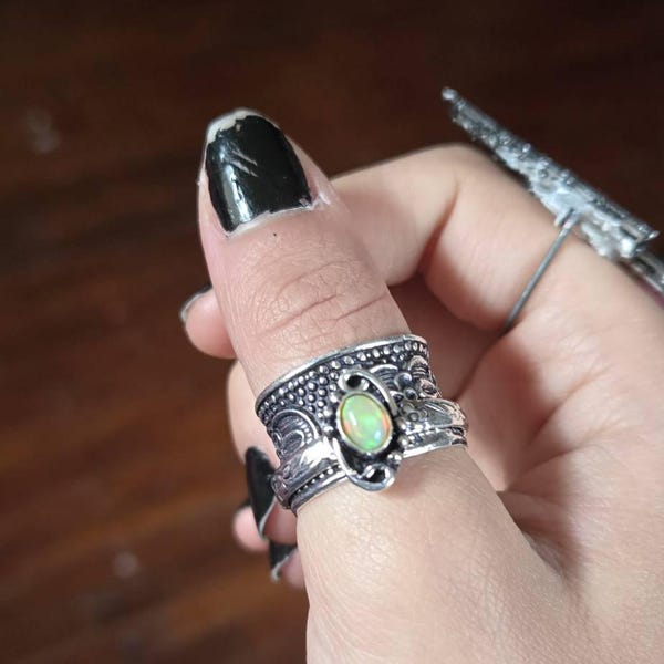 Purple Copper Turquoise Ring, 925 Sterling Silver Ring, Purple ...