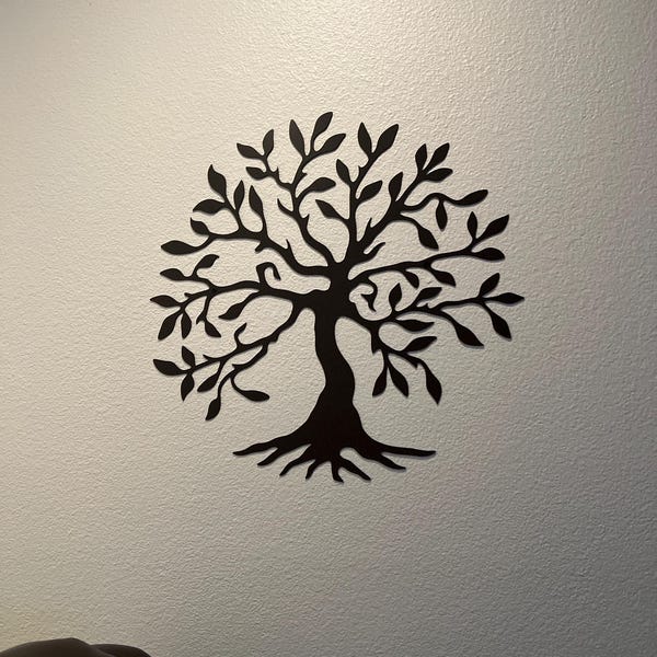 Olive Tree of Life Metal Wall Hanging | Olive Tree Sign | Family Tree ...