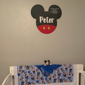 Mickey Mouse Head Wooden Laser Cut Out Shape - Great for Crafting ...