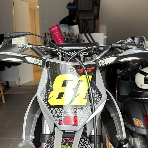 3 X Custom Racing Numbers - Vinyl Stickers Decals - Race Motorcycle ...