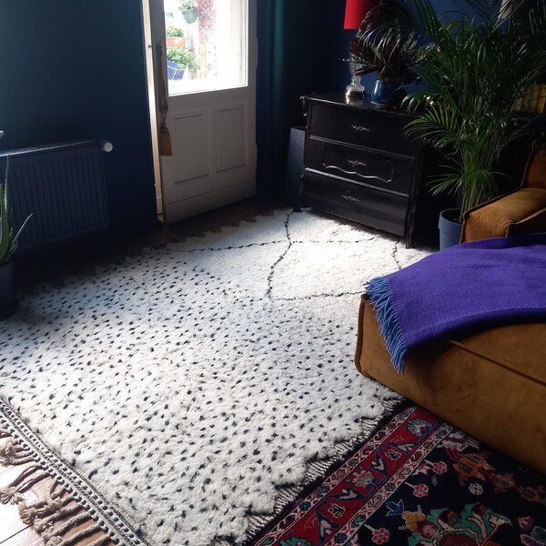 Custom Hallway Beige Moroccan Rug Runner, Beni Ourain Runner Rug ...