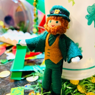 Leprechaun Doll leprechaun Figurine St. Patrick's Day Leprechaun Decor ...