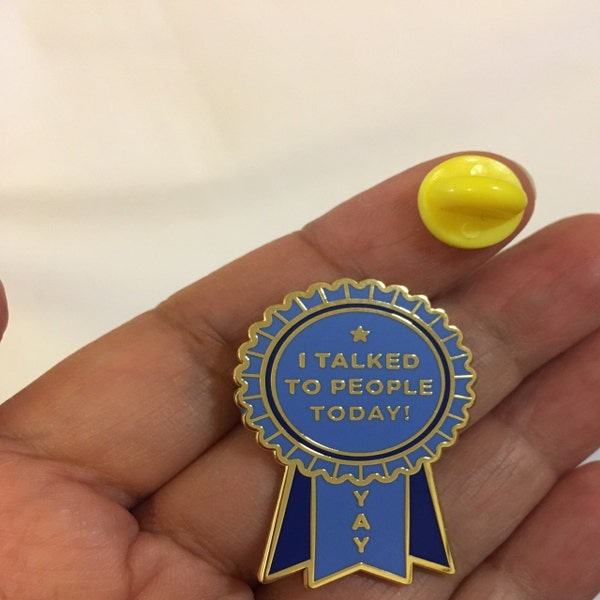 Introvert Award Enamel Lapel Pin - Etsy