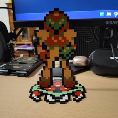 Metroid Samus Sprite Nintendo Inspired - Etsy