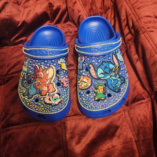 Custom Pink Rhinestone Crocs - Etsy