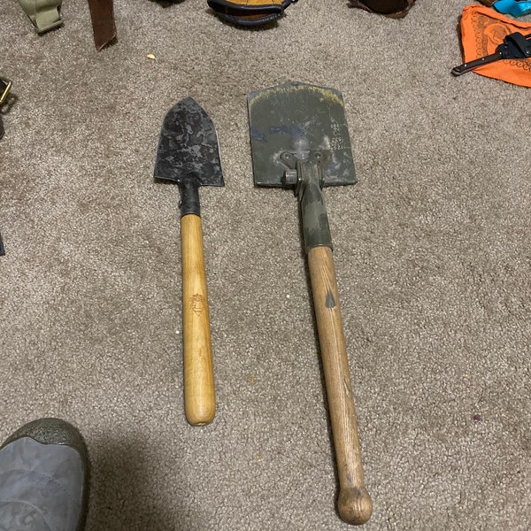 Shovel Hand-forged Spade Bushcraft Outdoor Survival Metal Detecting ...