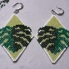 Bear Paw Forest Native Brick Stitch Earrings Pattern PDF Instant ...