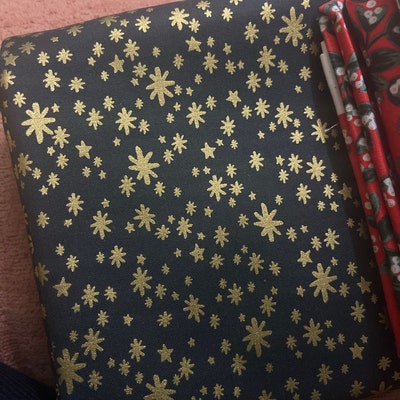 Ruby Star Society Water Water Flowers Natural Fabric-sold by the Half ...