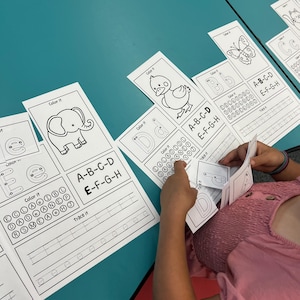 26 Printable Alphabet Uppercase Dab It Worksheets Preschool-kdg Phonics ...