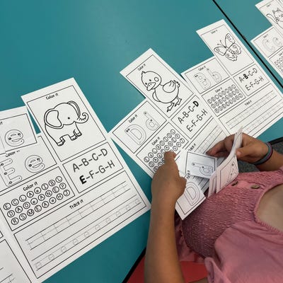 26 Printable Alphabet Uppercase Dab It Worksheets Preschool-kdg Phonics ...