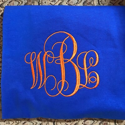 Interlocking Monogram Embroidery Font 4 Sizes Machine BX Embroidery ...