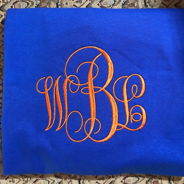 Interlocking Monogram Embroidery Font 4 Sizes Machine BX Embroidery ...