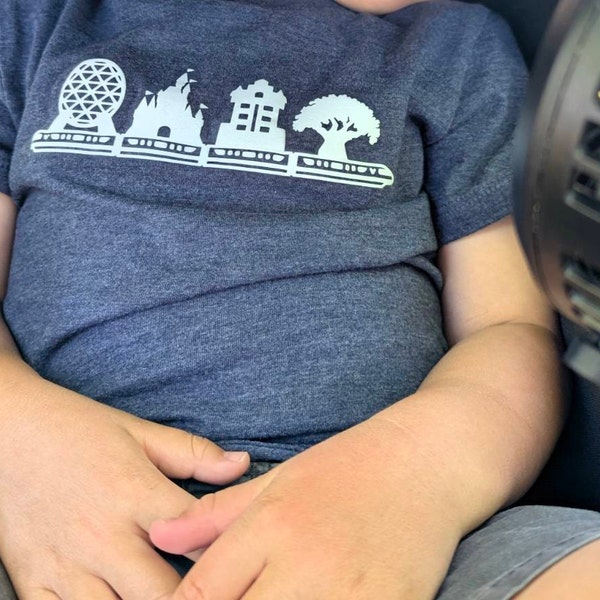 One Day Four Parks Challenge | Park Icons Monorail | Custom Shirt | SVG ...