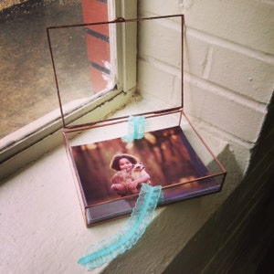 One Single Clear Glass Photo Box 4x6 4.5x6 or 5x7 Inches Your Prints ...