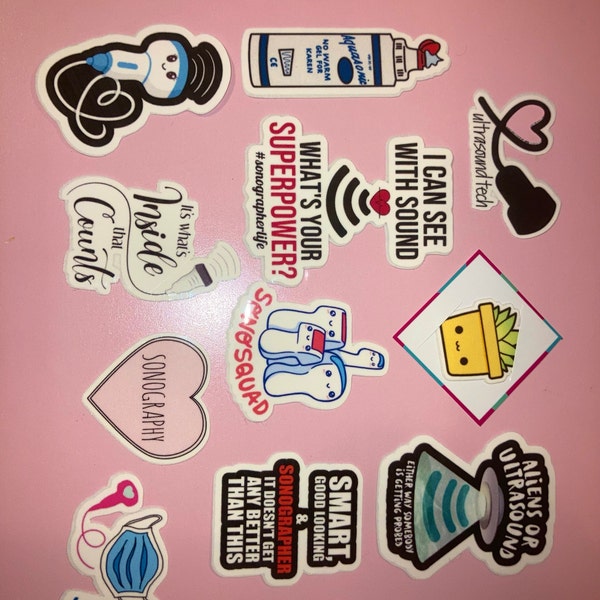 Sonographer Gifts | Sonographer Stickers | Sonography Sonogram Stickers ...