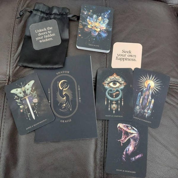 Shadow Oracle Cards + Guidebook • Part of the Ascension Tarot ...
