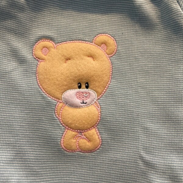 Baby Applique Machine Embroidery Design Cutebear - Etsy