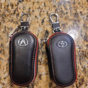 Car Key Cover,leather Key Fob Wallet, Leather Car Key Pouch, Leather ...