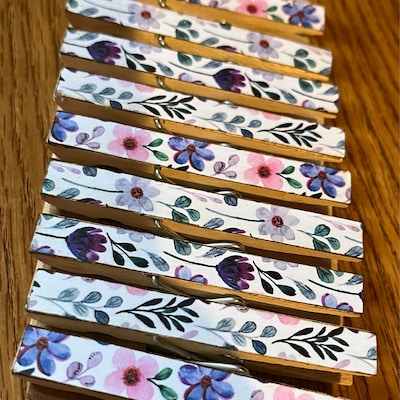 Black & Cream Music Note Themed Decoupage Clothespins Set of 10 - Etsy