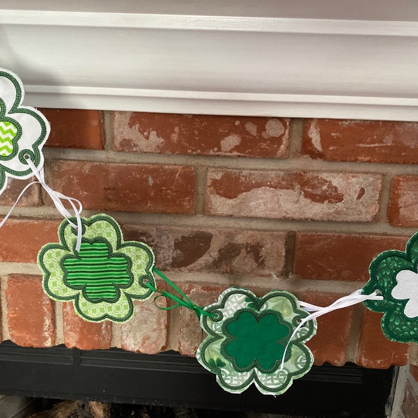 Lucky Clover ITH Banner Machine Embroidery Design Applique Pattern All ...