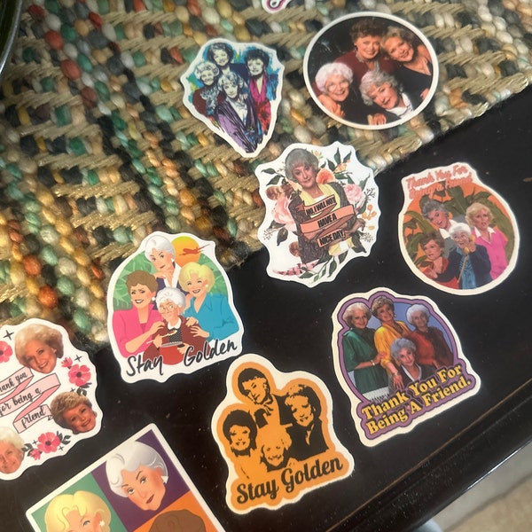 Golden Girls Stickers, Vinyl Stickers, 10-50 Pcs Random Pack, FREE ...