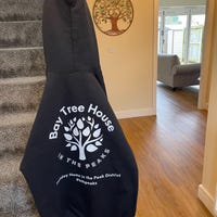 Custom Embroidered Logo Text Sweatshirt, Embroidered Business Logo ...