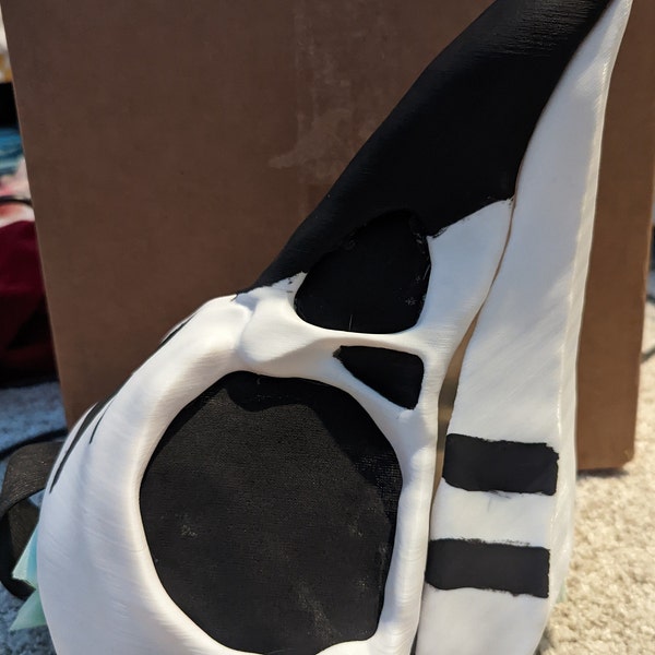 Raven Bird Skull Corvus Bone Skull Mask - Movable Moving Hinge Jaw- 3D ...