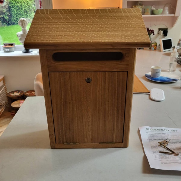 Large Oak Parcel Box. - Etsy UK