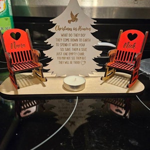 Christmas Memorial Gift,save A Chair Holiday Decor,sympathy Gifts,loss ...